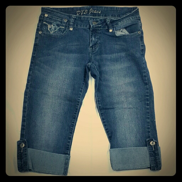 Deb Jeans | Pants & Jumpsuits | Deb Jeans Rolled Bermuda Capri Size 7 ...